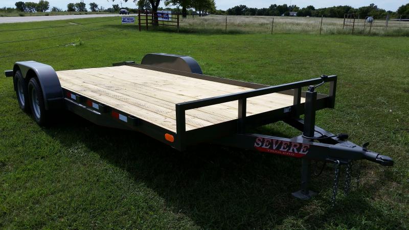 Flatbed Car Hauler Car / Racing Trailer | 4 Mile Trailers | Dewey OK ...